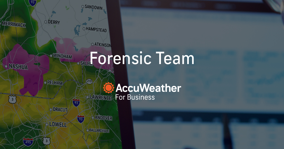 Forensic Meteorology Experts at AccuWeather For Business